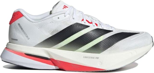 [アディダス] アディゼロ ボストン 13 [W ADIZERO BOSTON 13] クラウドホワイト/コアブラック/ルシッドレッド JS4934