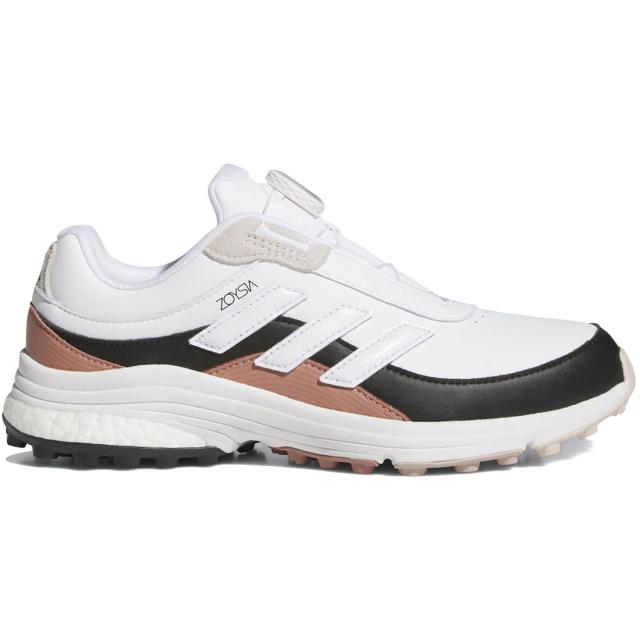 [アディダス] ゴルフ ゾイシア ボア [W ZOYSIA BOA] クラウドホワイト/コアブラック/ワームクレイ JI4011