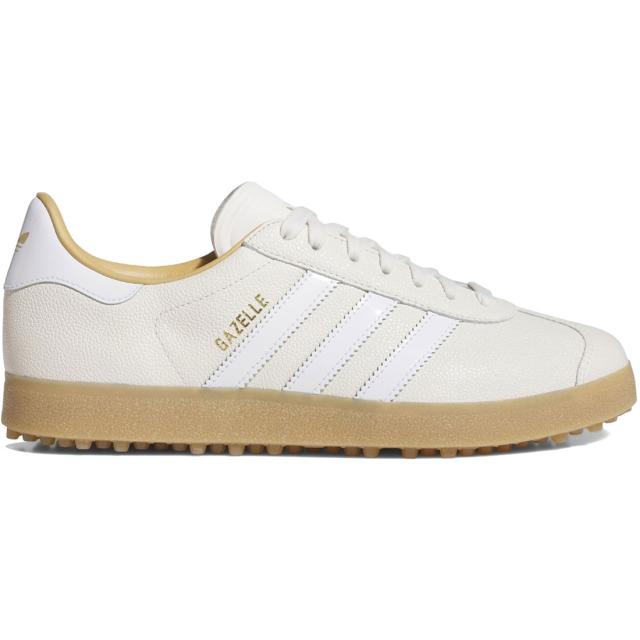 [アディダス] ガゼル ラックス スパイクレス [GAZELLE LUX SPIKELESS GOLF SHOES] Chalk White/Cloud White/Gum JI4156