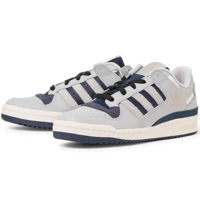 [アディダス] フォーラム ロー CL [FORUM LOW CL] グレー/ナイトインディゴ/クリアホワイト JP7787
