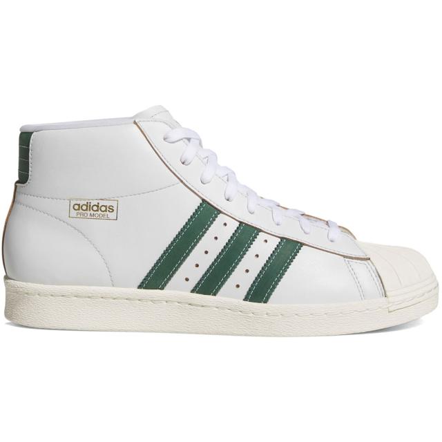 [アディダス] プロモデル 80 アドヴァンス [PRO MODEL 80 ADV] クリスタルホワイト/カレッジエイトグリーン/オフホワイト JP8534