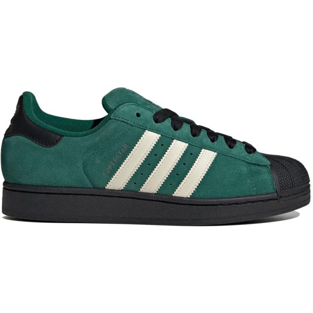 [アディダス] スーパースター II [SUPERSTAR II] Collegiate Green/Cream White/Core Black JQ3219