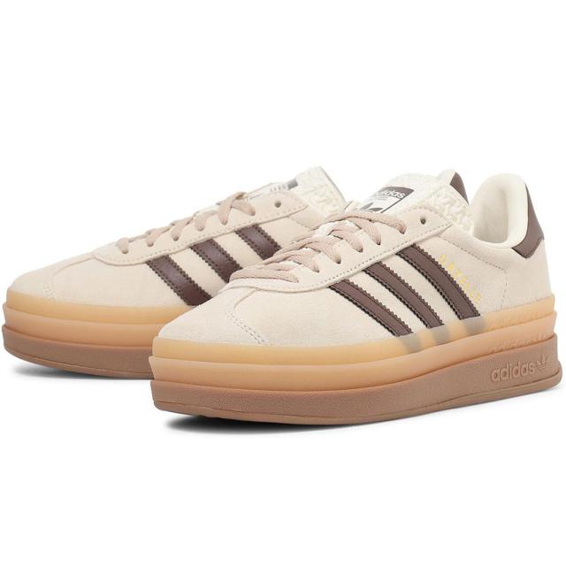 [アディダス] ガゼルボールド W [W GAZELLE BOLD W] クリームホワイト/オーバーン/ガム JR7522