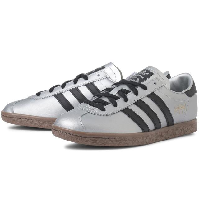 [アディダス] シュタット [STADT] シルバー/コアブラック/ガム JR9563