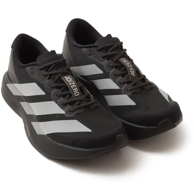 [アディダス] アディゼロ エヴォ SL [ADIZERO EVO SL] コアブラック/シルバーメタリック/シグナルグリーン KJ1365