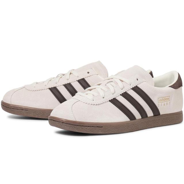 [アディダス] シュタット [STADT] クラウドホワイト/ダークブラウン/ゴールド/ガム KI1413