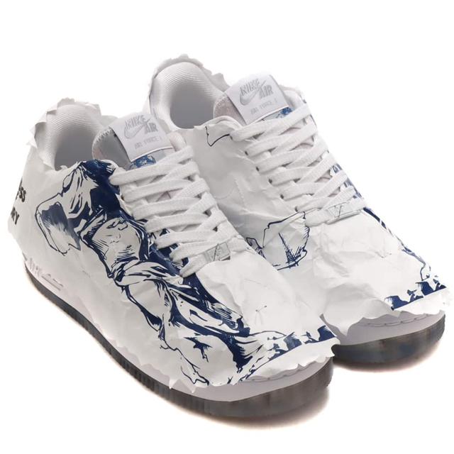 [ナイキ] ウィメンズ エア フォース 1 シャドウ [W AF1 SHADOW] ホワイト/ブラック-メタリック/シルバー-チーム ロイヤル DJ4635-100 ナイキジャパン正規品