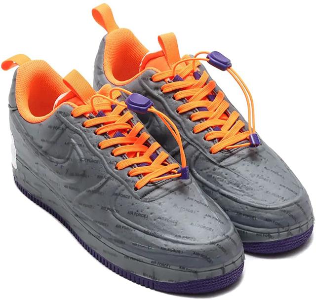 [ナイキ] エア フォース 1 エクスぺリメンタル[IR FORCE 1 EXPERIMENTAL] スモークグレー/コートパープル/トータルオレンジ CZ1528-001 ナイキジャパン正規品