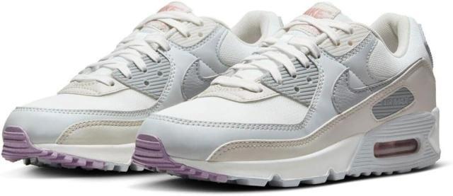 [ナイキ] エア マックス 90 [W AIR MAX 90] サミットホワイト/ビヨンドピンク/ピュアプラチナム/ウルフグレー DH8010-107