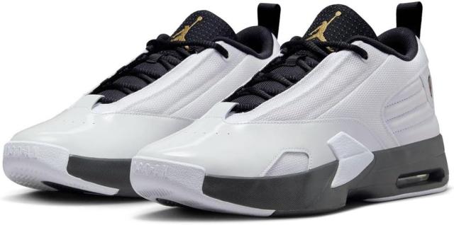 [ナイキ] ジョーダン マックス オーラ 6 [JORDAN MAX AURA 6] ホワイト/ブラック/メタリックゴールド FQ8298-101