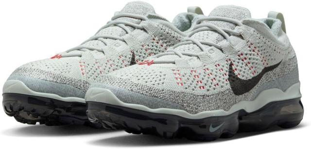 [ナイキ] エア ヴェイパーマックス 2023 フライニット [Air VaporMax 2023 FK] ライトシルバー/ピカンテレッド/アンスラサイト/スモークグレー DV1678-013