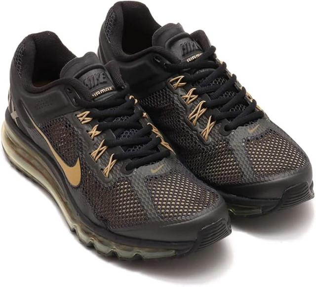 [ナイキ] エア マックス 2013 [AIR MAX 2013] ブラック/フラットゴールド/メタリックゴールド HQ1927-001