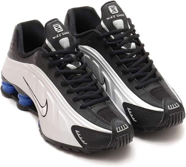 [ナイキ] ショックス R4 [W SHOX R4] ブラック/レーサーブルー/メタリックシルバー AR3565-006