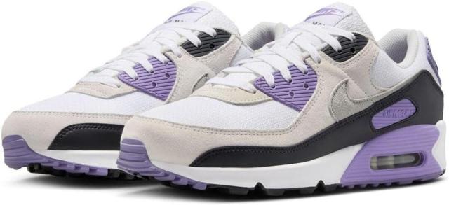 [ナイキ] エア マックス 90 [AIR MAX 90] ホワイト/ダスティーアメシスト/フォトンダスト/ライトスモークグレー DM0029-114