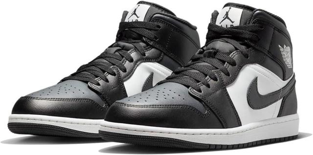 [ナイキ] エア ジョーダン 1 ミッド [AIR JORDAN 1 MID] ブラック/サミットホワイト/オフノワール DQ8426-010