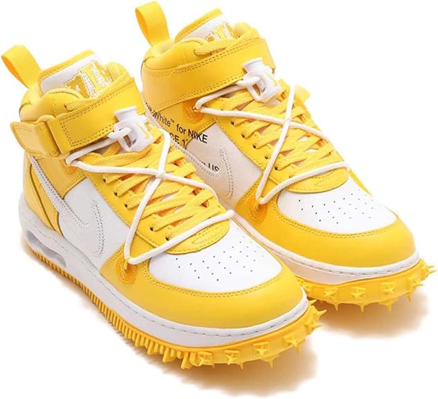 [ナイキ] エア フォース 1 ミッド x オフ-ホワイト [AIR FORCE 1 MID x Off-White] ホワイト/バーシティメイズ/ホワイト DR0500-101