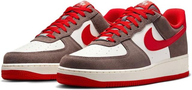 [ナイキ] エア フォース 1 ‘07 LV8 [AIR FORCE 1 ‘07 LV8] ケイブストーン/セイル/ユニバーシティレッド FQ8714-201