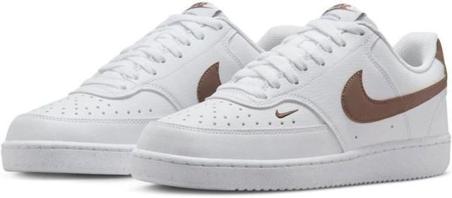 [ナイキ] コート ビジョン ロー NN [W COURT VISION LO NN] ホワイト/ブラウン FV9952-103