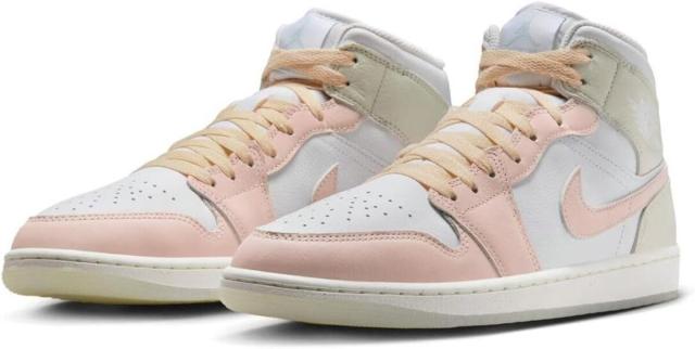 [ナイキ] エア ジョーダン 1 ミッド SE [AIR JORDAN 1 MID SE] ホワイト/グアバアイス HJ6654-100