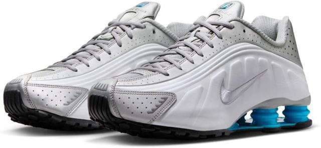 [ナイキ] ショックス R4 [SHOX R4] シルバー/ホワイト/ブルー HQ1988-005