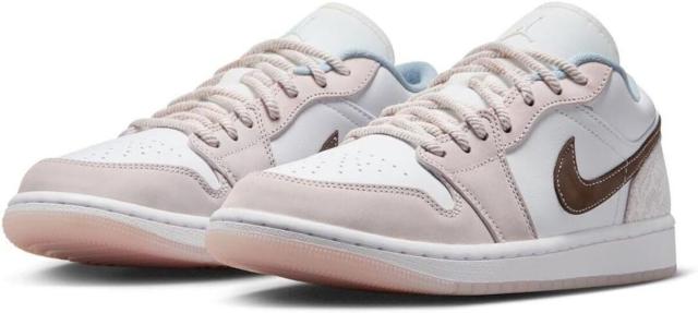 [ナイキ] エア ジョーダン 1 ロー [W AIR JORDAN 1 LOW] ホワイト/ライトピンク IB8859-101 ナイキ] エア ジョーダン 1 ロー [W AIR JORDAN 1 LOW] ホワイト