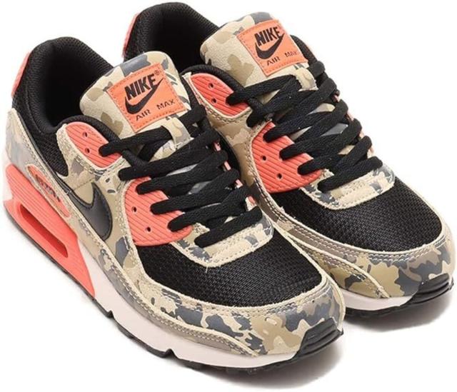 [ナイキ] エア マックス 90 プレミアム [AIR MAX 90 PRM] ライトカーキ/マジックエンバー/ミンクブラウン/ブラック IF1721-200