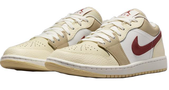 [ナイキ] エア ジョーダン 1 LOW [AIR JORDAN 1 LOW] サミットホワイト/デザートカーキ/ライトカーキ/レッドセピア HV6530-100
