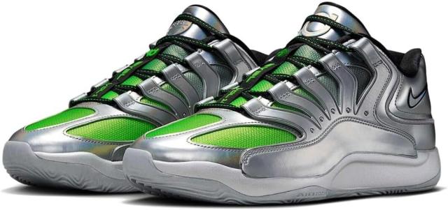 [ナイキ] KD18 EYBL EP [KD18 EYBL EP] メタリックシルバー/グリーンストライク/ダークスモークグレー IF2518-001