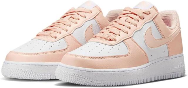 [ナイキ] エア フォース 1 '07 ネクスト ネイチャー [W AIR FORCE 1 '07 Next Nature] ホワイト/ホワイト/ウォッシュドコーラル DV3808-111