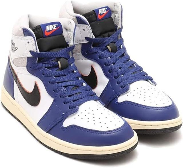 [ナイキ] エア ジョーダン 1 レトロ ハイ OG [AIR JORDAN 1 RETRO HIGH OG] ホワイト/ニュートラルグレー/ディープロイヤルブルー/ブラック DZ5485-100