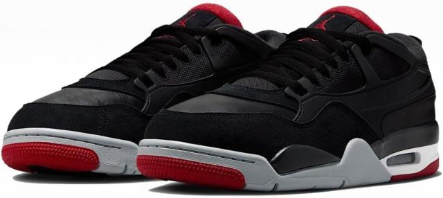 [ナイキ] エア ジョーダン 4 RM [AIR JORDAN 4 RM] ブラック/ウルフグレー/ホワイト/バーシティレッド FQ7939-061