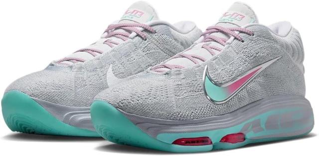 [ナイキ] G.T. ハッスル 3 EP [G.T. HUSTLE 3 EP] ウルフグレー/ハイパーピンク/プラチナムティント/ブリーチドターコイズ FV5952-006