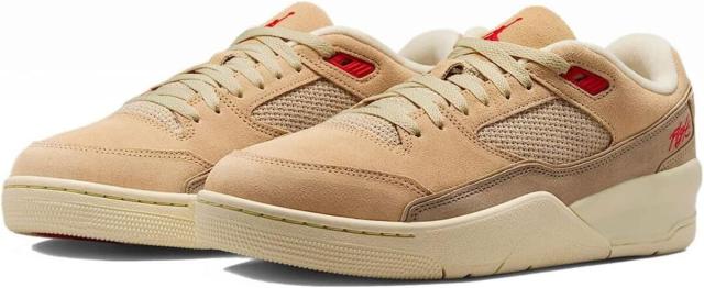 [ナイキ] ジョーダン フライト コート [JORDAN FLIGHT COURT] マッシュルーム/デザートカモ/フォスル/ファイヤーレッド HF3255-201