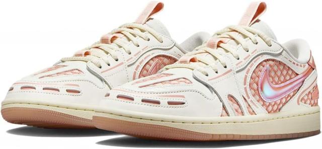 [ナイキ] エア ジョーダン 1 ロー メソッド オブ メイク [W AIR JORDAN 1 LOW MM] セイル/ココナッツミルク/ウォッシュドコーラル HQ2186-180