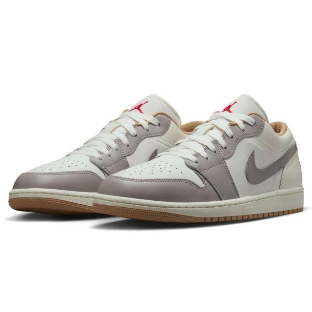 [ナイキ] エア ジョーダン 1 ロー [AIR JORDAN 1 LOW] セイル/ファイヤーレッド/グレー 553558-169