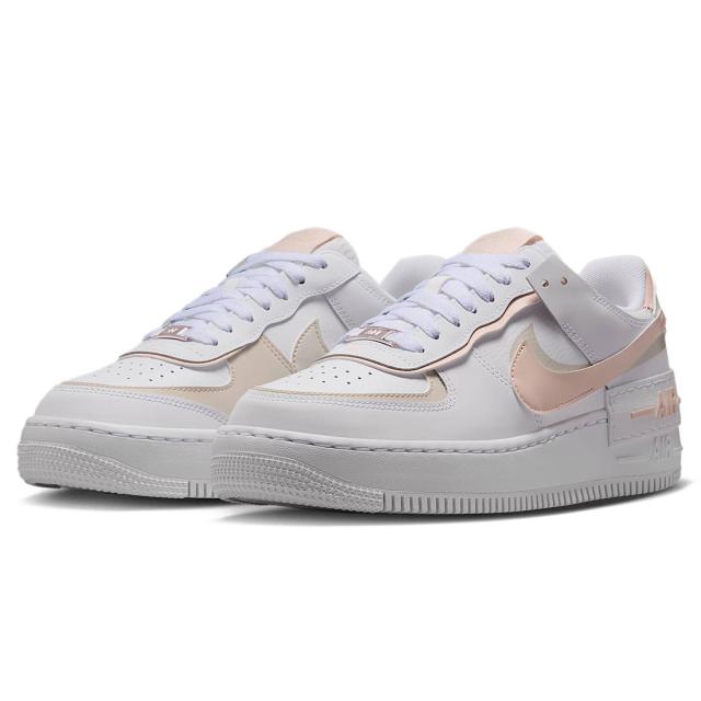 [ナイキ] エア フォース 1 シャドウ [W AIR FORCE 1 SHADOW] ホワイト/ライトオールウッドブラウン/ホワイト/ウォッシュドコーラル CI0919-121