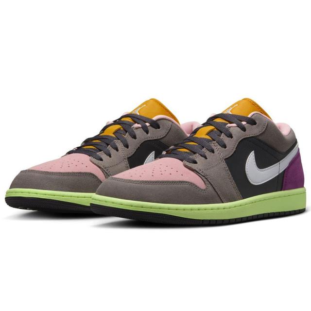 [ナイキ] エア ジョーダン 1 ロー SE [AIR JORDAN 1 LOW SE] ピンク/ブラック/ブラウン/パープル/ホワイト HQ2010-005