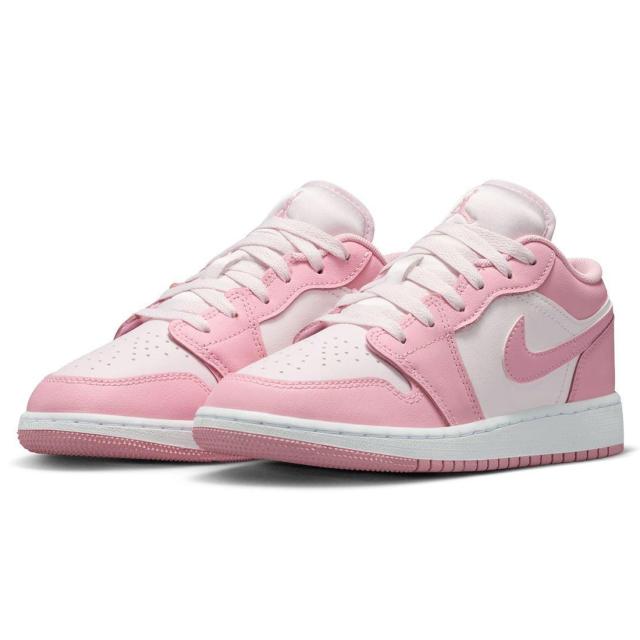 [ナイキ] エア ジョーダン 1 ロー [J AIR JORDAN 1 LOW] ミディアムソフトピンク/ホワイト/パールピンク 553560-614