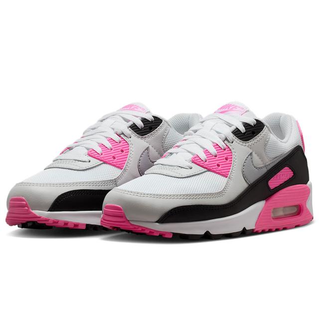 [ナイキ] エア マックス 90 [W AIR MAX 90] ホワイト/ピンクグロー/ブラック/ウルフグレー IM4613-100