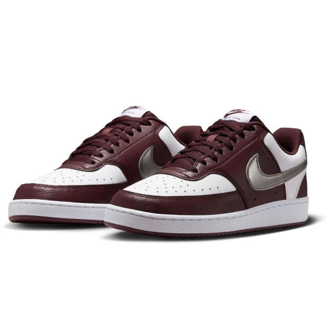 [ナイキ] コート ビジョン ロー NN [W COURT VISION LO NN] ホワイト/ワインレッド IM7647-100
