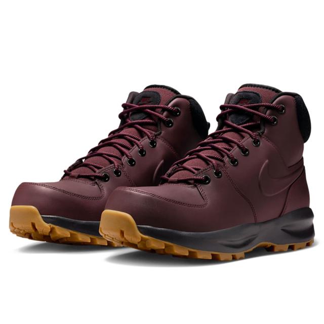 [ナイキ] マノア レザー [MANOA LEATHER] バーガンディクラッシュ/ブラック/ガムミディアムブラウン HF7095-600