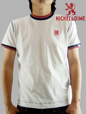【新品】 【メール便対応】 【レビューを書いて送料無料】 NICKEL&DIME　ニッケル&ダイム S/S Tシャツ パリコロ MC ジャージー ホワイト【Green】【White】【半袖】