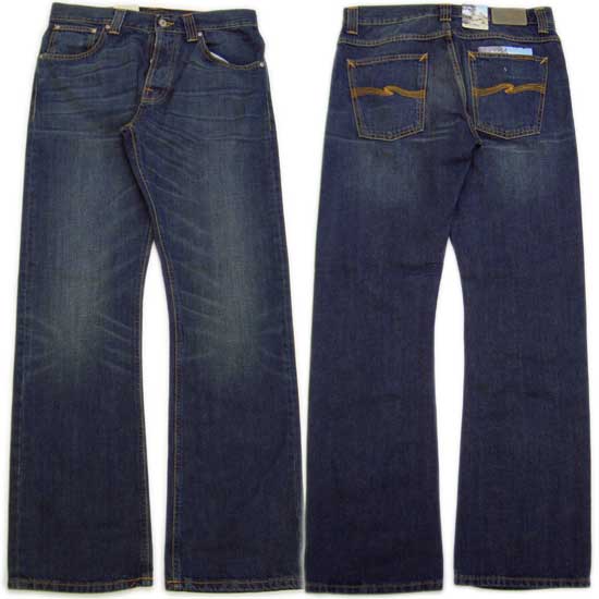 【新品】 ヌーディージーンズ レギュラーアルフ(ラルフ) ストレート ブーツカット ニューユーズド デ ラックス