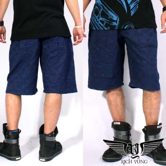 【新品】 ★リッチヤング ハーフ ブッシュ パンツ RYSP11-CS05 ネイビー RICH YUNG Half Bush Pants Navy 【Pants/パンツ】