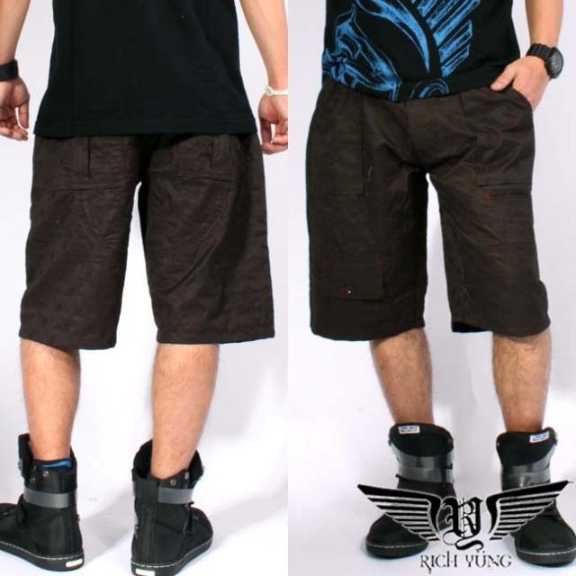 【新品】 ★リッチヤング ハーフ ブッシュ パンツ RYSP11-CS05 ブラウン RICH YUNG Half Bush Pants Brown 【Pants/パンツ】