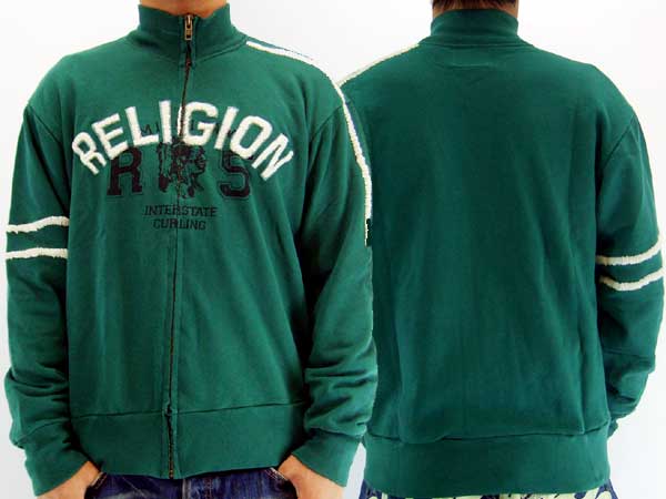 【新品】 RELIGION INTERSTATE CURLING ZIP JACKET Green レリジョン インターステイト カーリング ジップ ジャケット グリーン