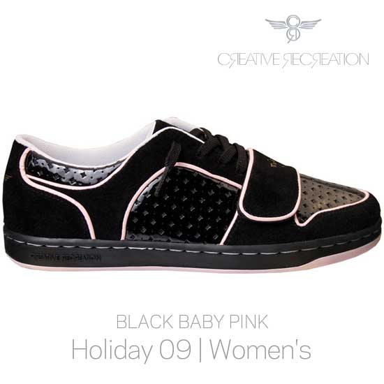 アウトレット【新品】 ★Creative Recreation クリエイティブレクリエーション CESARIO LO Womens ブラック/ピンク