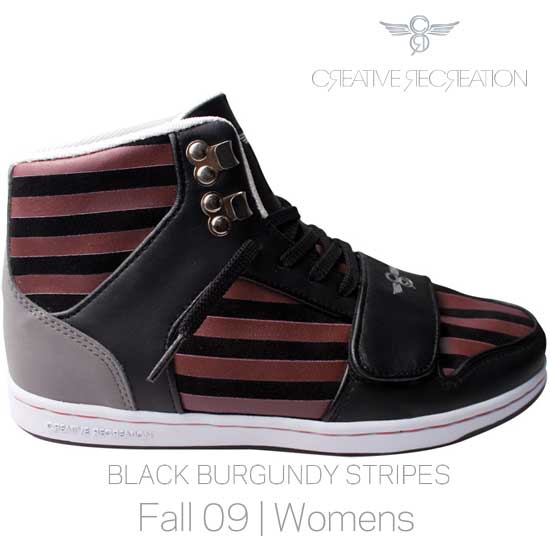 アウトレット【新品】 ★Creative Recreation クリエイティブレクリエーション CESARIO WOMENS ブラック/レッド/スト