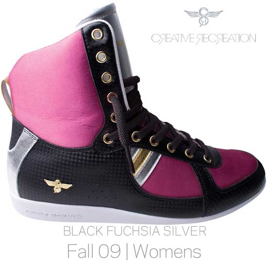 アウトレット【新品】 ★Creative Recreation クリエイティブレクリエーション GALOW HI WOMENS ブラック/ホットピン