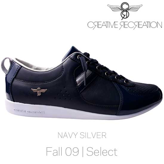 アウトレット【新品】 ★Creative Recreation クリエイティブレクリエーション GALOW ネイビー/シルバー 【Navy/靴/ス